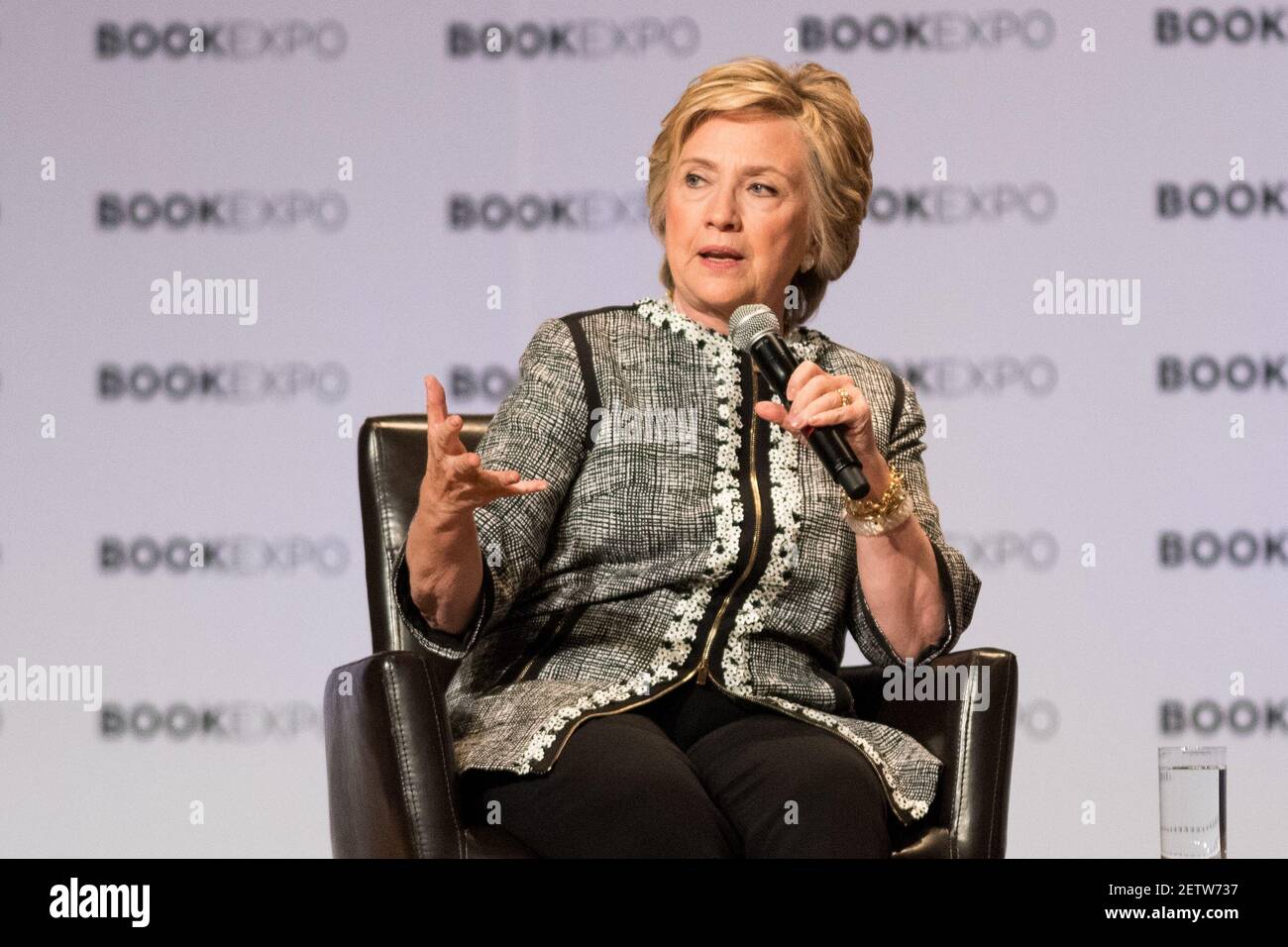 Hillary Clinton at the Book Expo at the Javits Convention Center in New ...