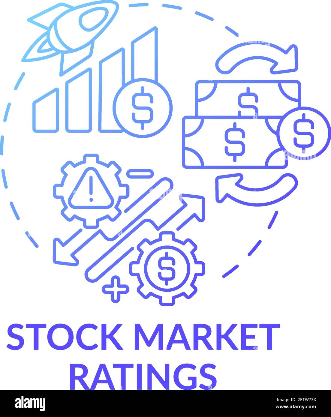 Stock market ratings concept icon Stock Vector Image & Art - Alamy