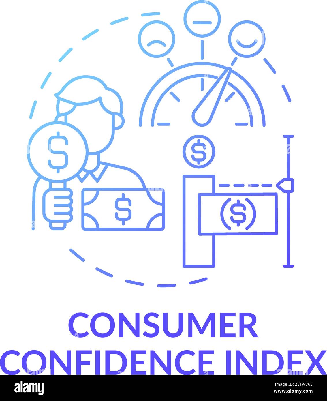 Consumer confidence index concept icon Stock Vector Image & Art - Alamy