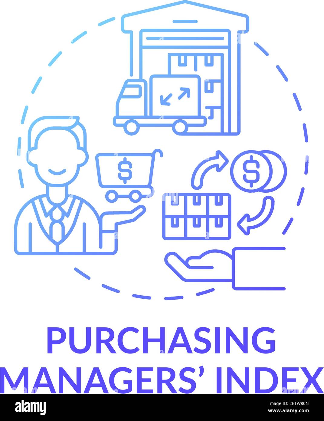 Purchasing manager index concept icon Stock Vector Image & Art - Alamy