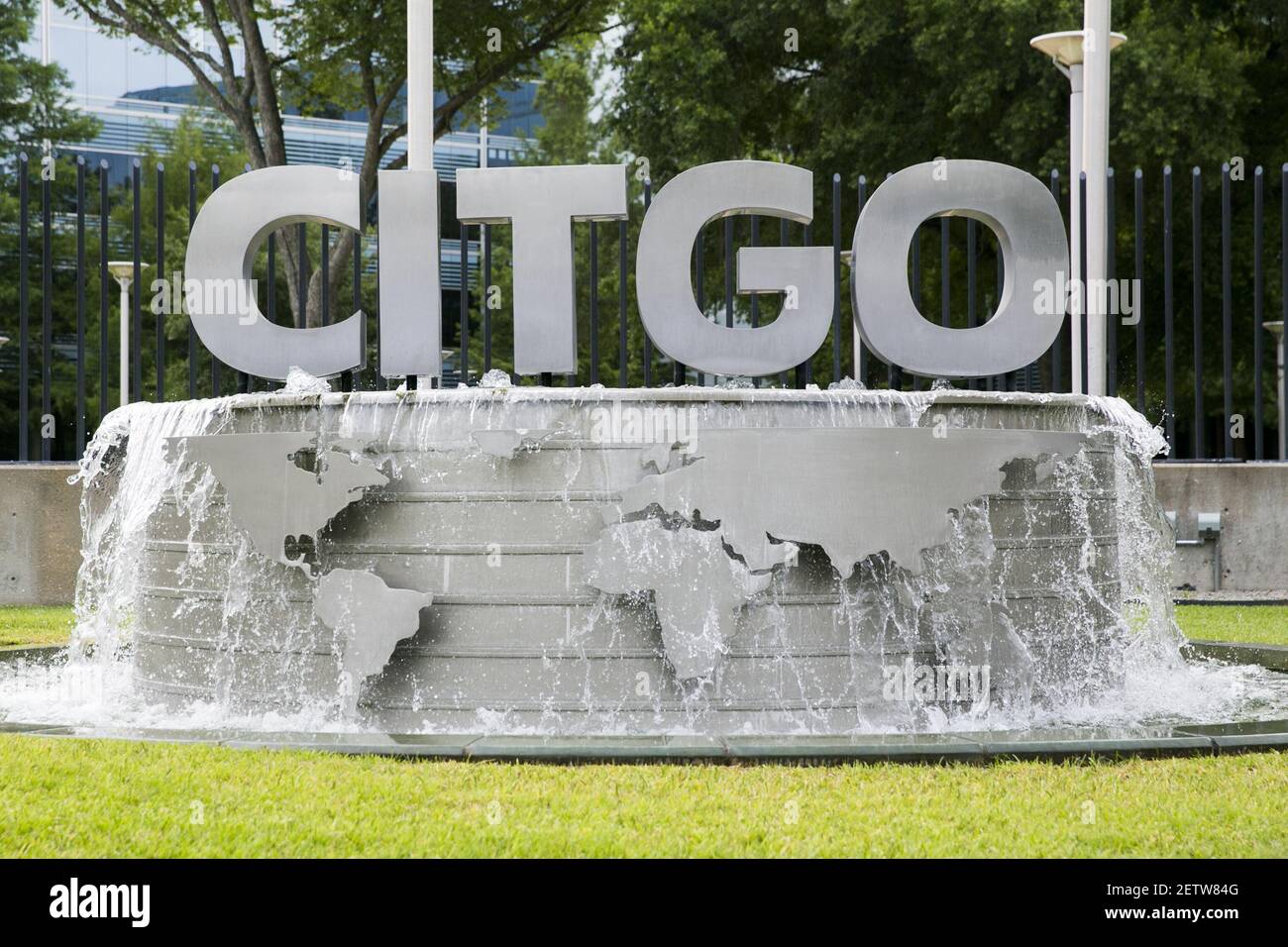 A logo sign outside of the headquarters of the Citgo Petroleum ...