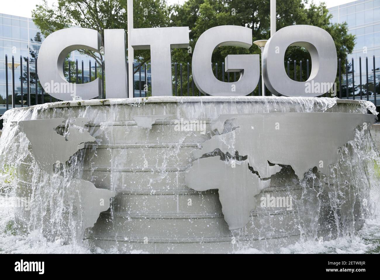 A logo sign outside of the headquarters of the Citgo Petroleum ...