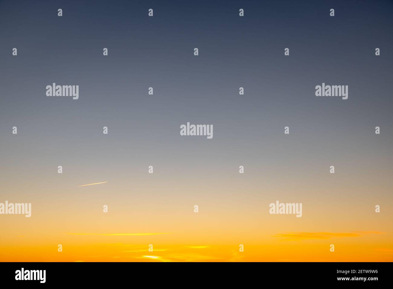 sunset sky without clouds Stock Photo - Alamy