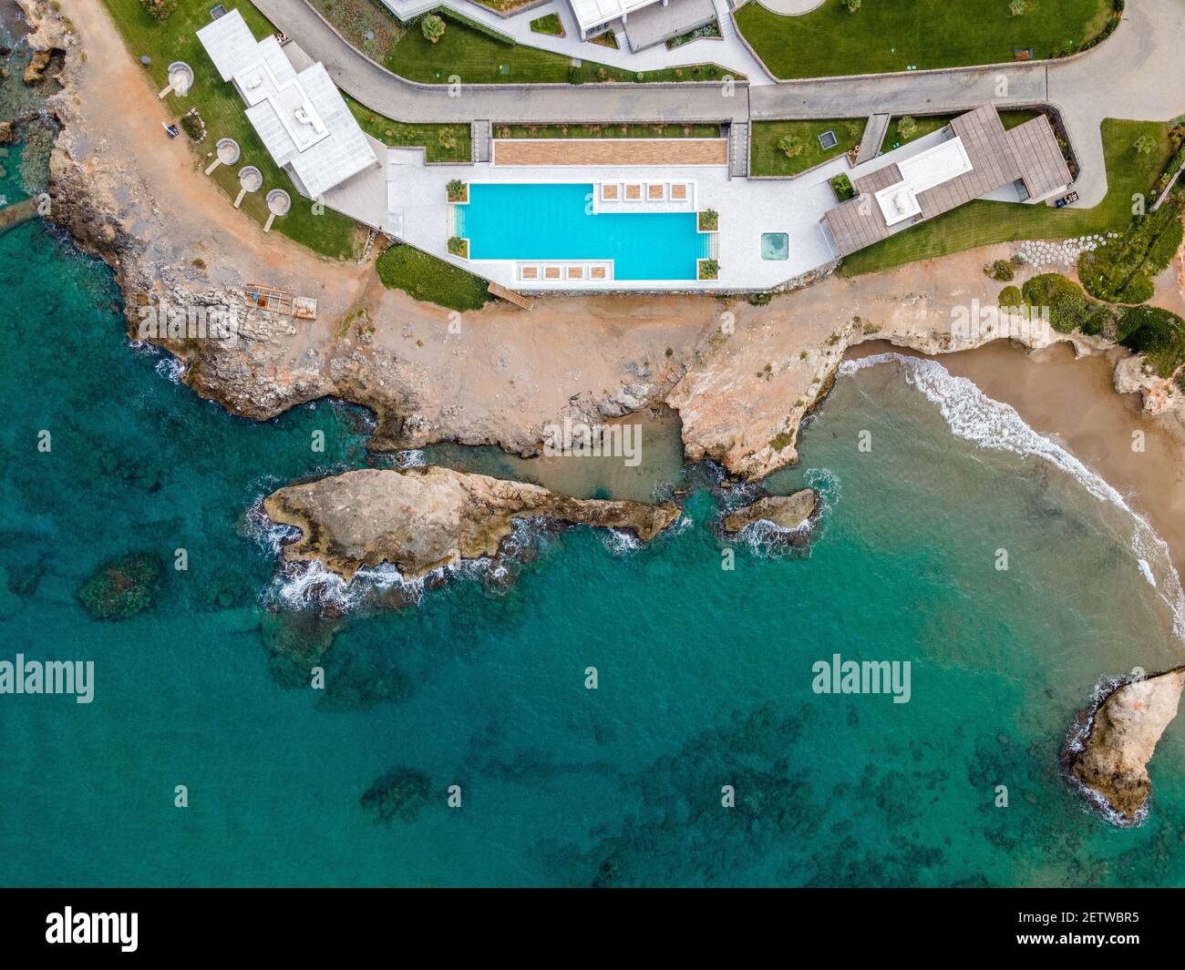 Aerial drone landscape tropical resort hi-res stock photography and ...