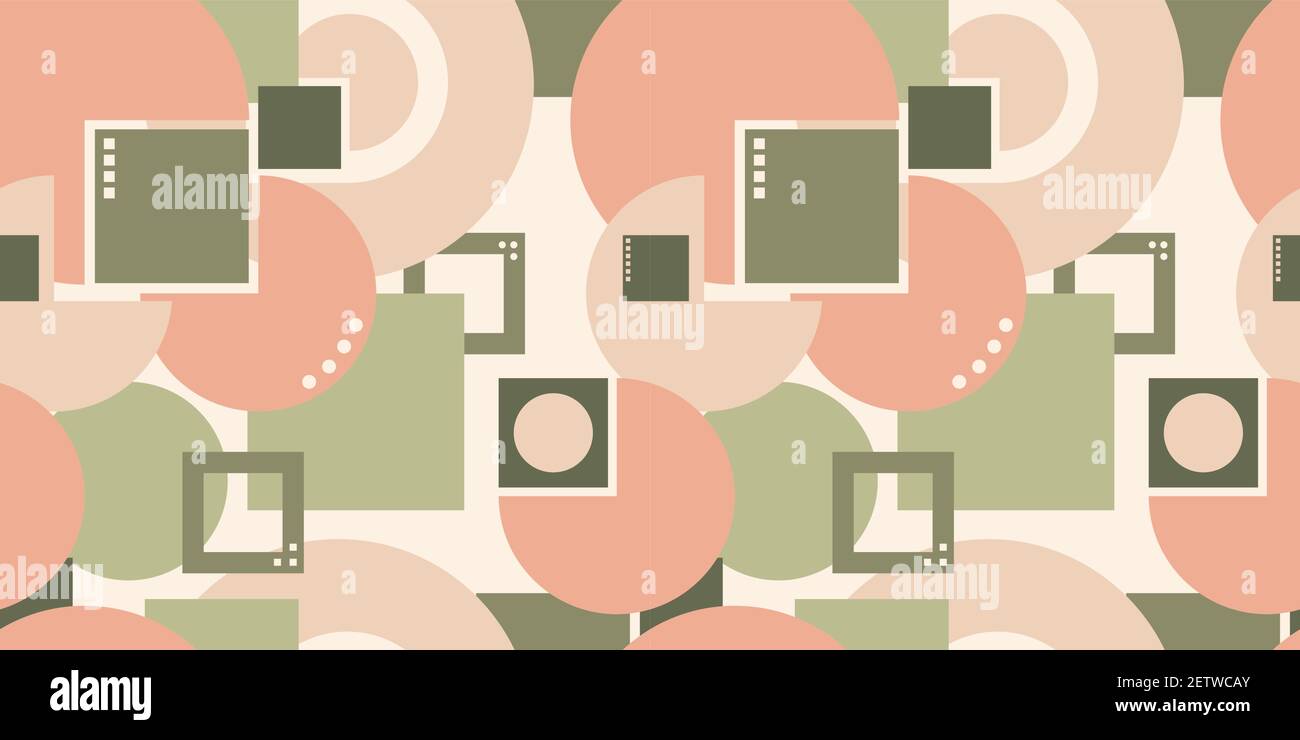 Abstract geometric pattern. Seamless background in calm colors. Trendy ...