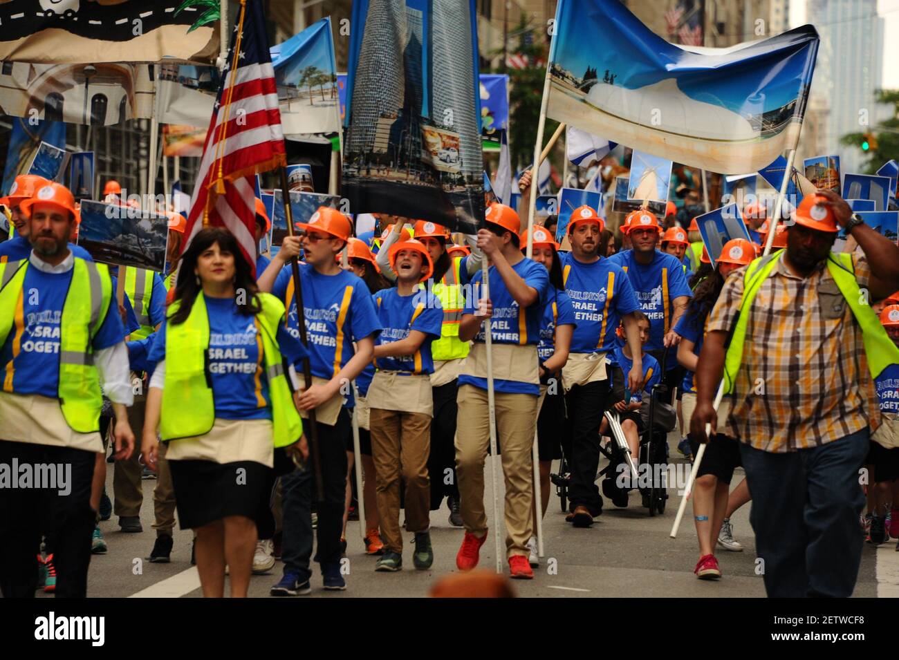 The 2017 Israel Day Parade, held on Fifth Avenue between 57th and 74th ...