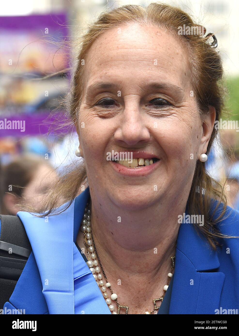 Gale Brewer attends the 53rd Annual Israel Parade on June 4, 2017 on ...