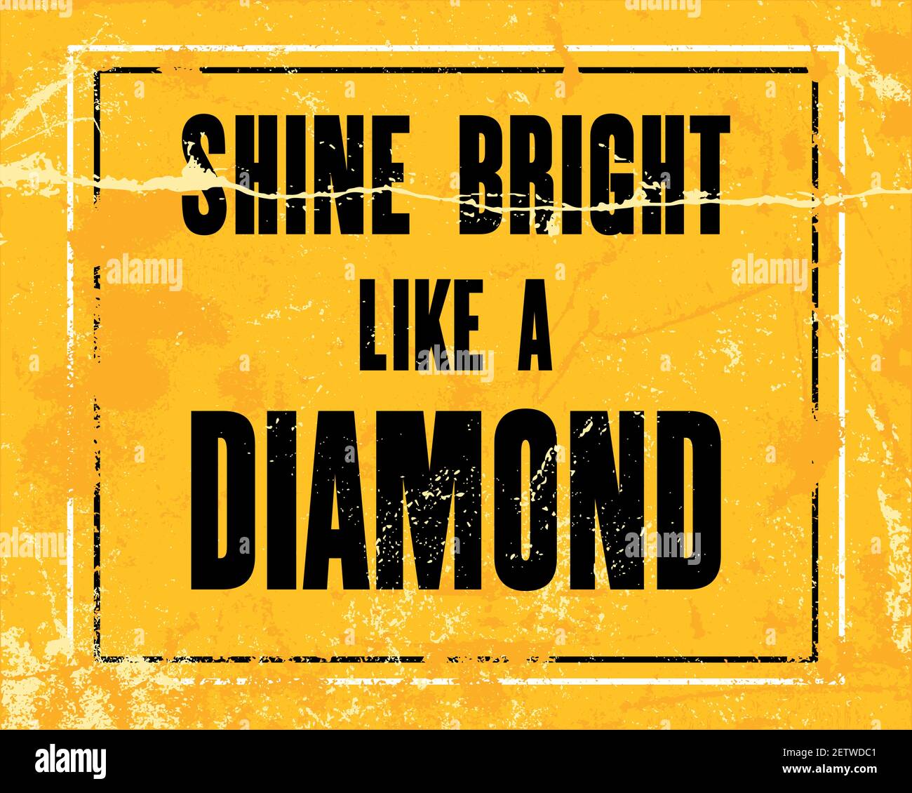 Inspiring motivation quote with text Shine Bright Like a Diamond ...