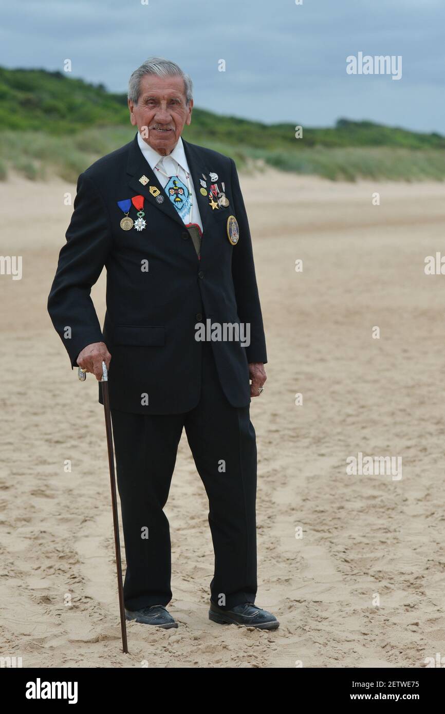 A portrait of Charles Norman Shay (age 92), a Native American, a ...