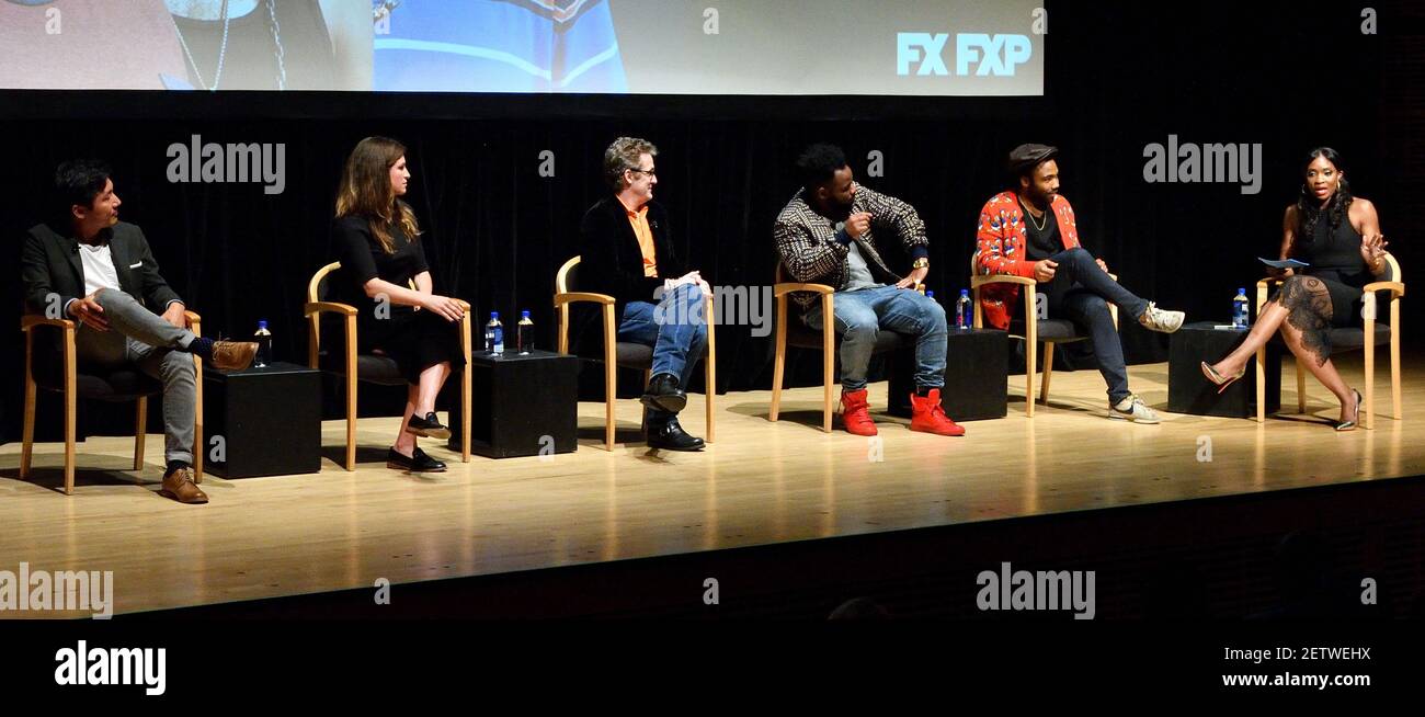 NEW YORK, NY - JUNE 5 L-R: Director Hiro Murai, exec. producer Dianne ...