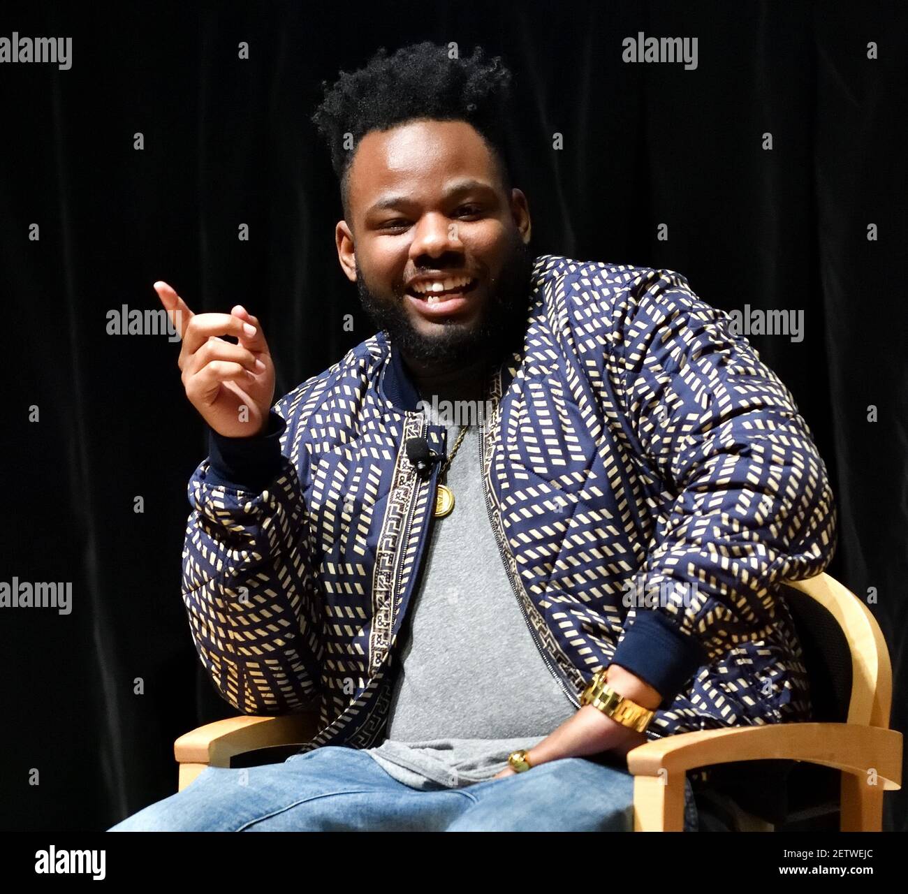 NEW YORK, NY - JUNE 5 Writer Stephen Glover speaks during the panel ...