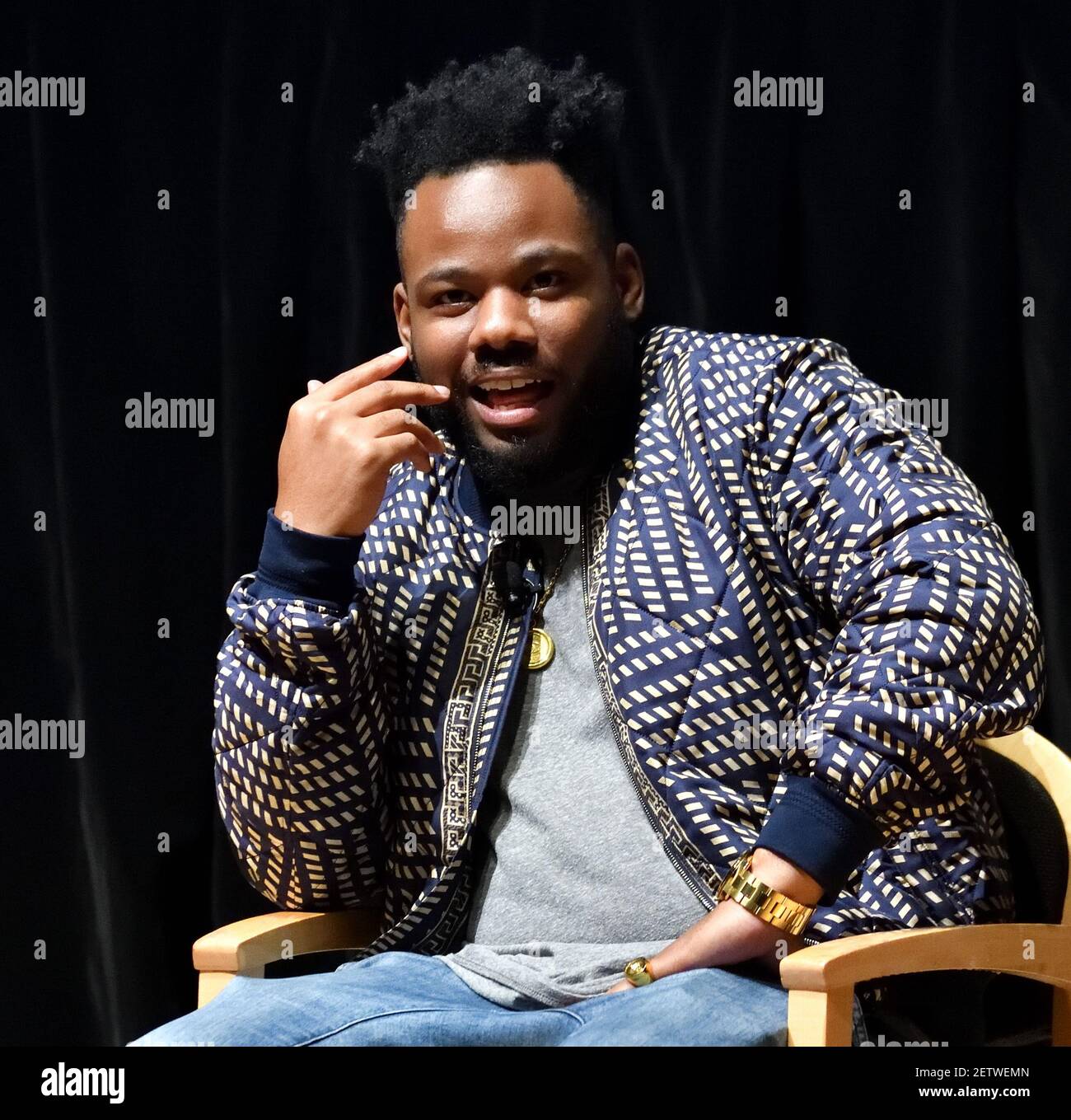 NEW YORK, NY - JUNE 5 Writer Stephen Glover speaks during the panel ...
