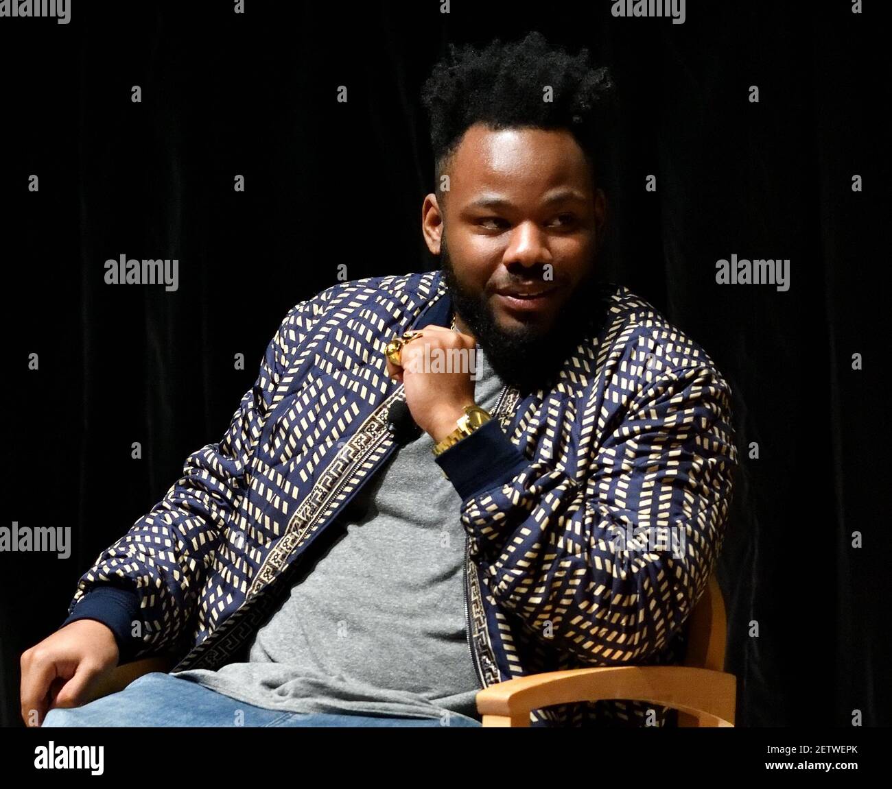 NEW YORK, NY - JUNE 5 Writer Stephen Glover speaks during the panel ...