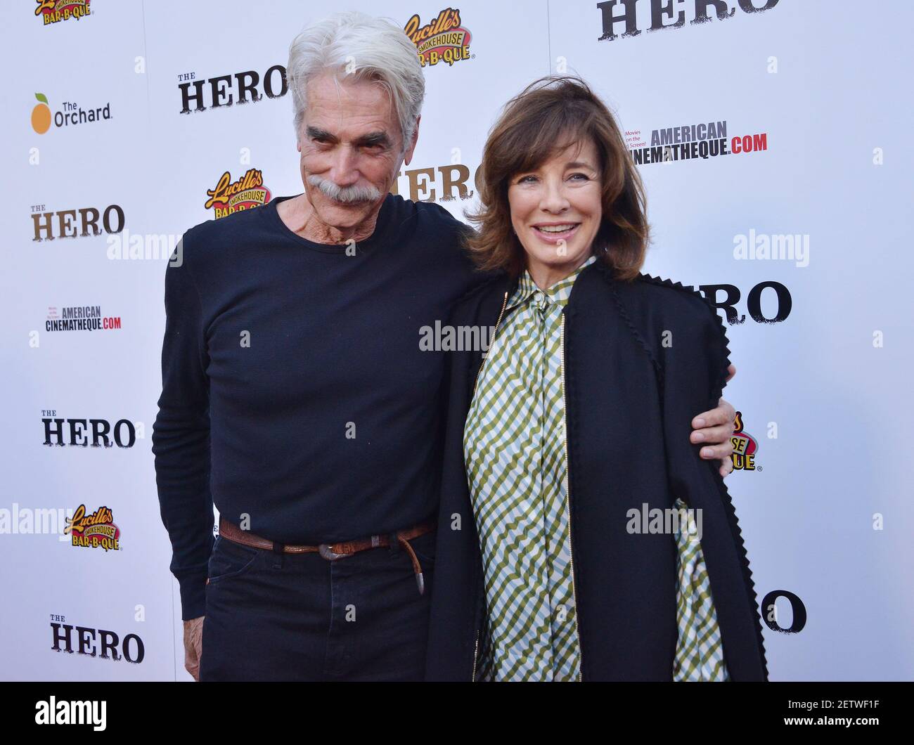 (L-R) Sam Elliott and Anne Archer together at "The Hero" Los Angeles ...