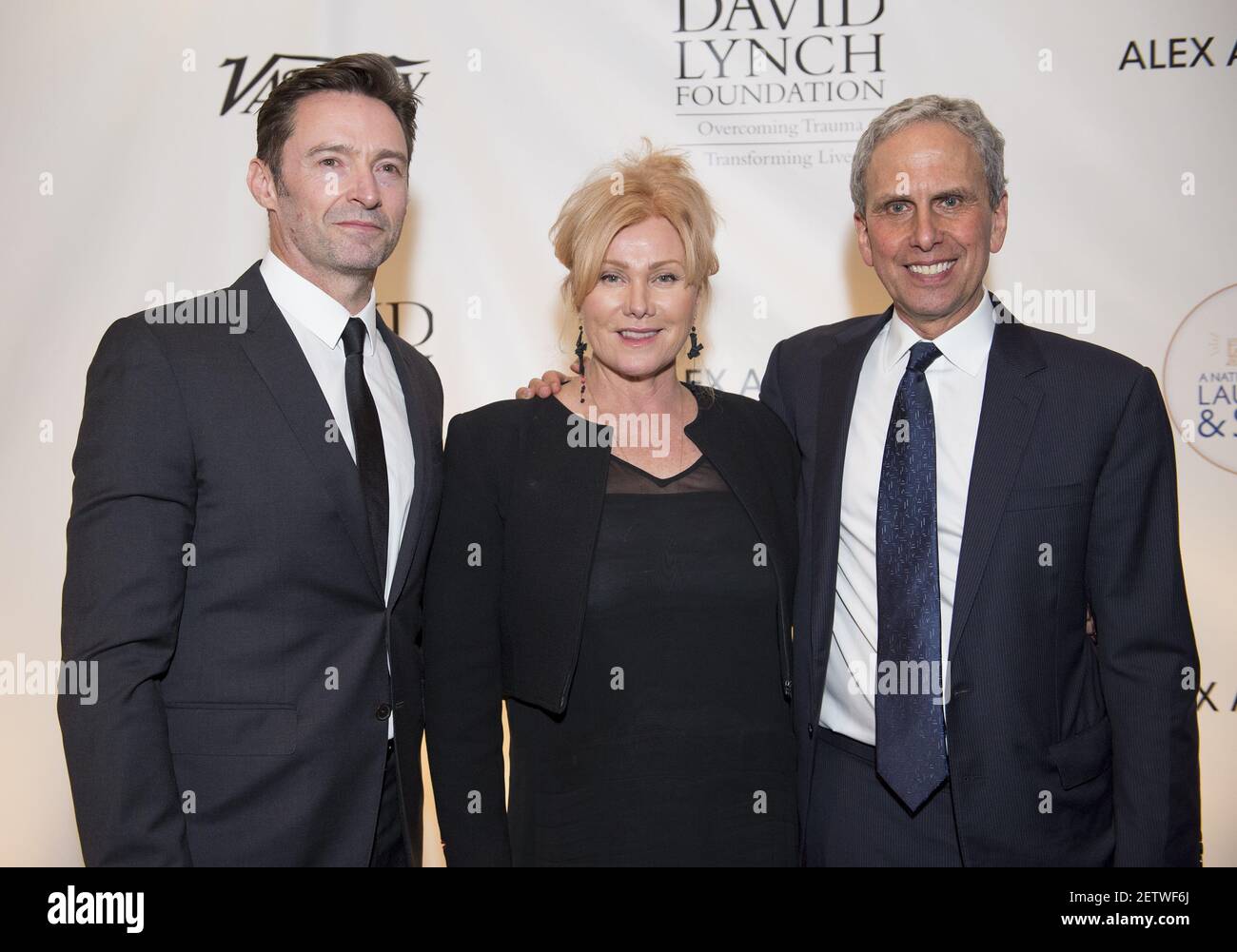 Hugh Jackman, Deborra-Lee Furness Jackman and Bob Roth arrive on the ...