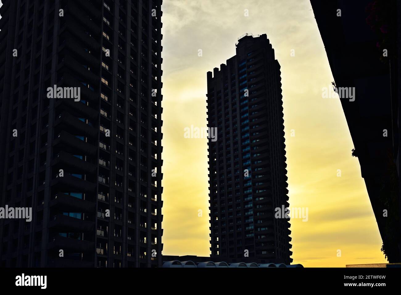 High rise buildings during sunset Stock Photo - Alamy