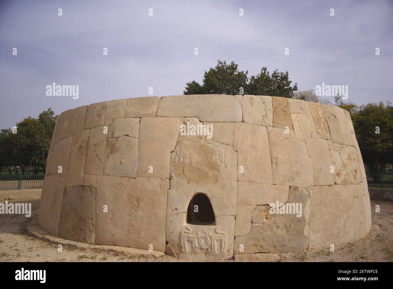The reconstructed Hili Grand Tomb, Hili Archaeological Park, Al Ain ...
