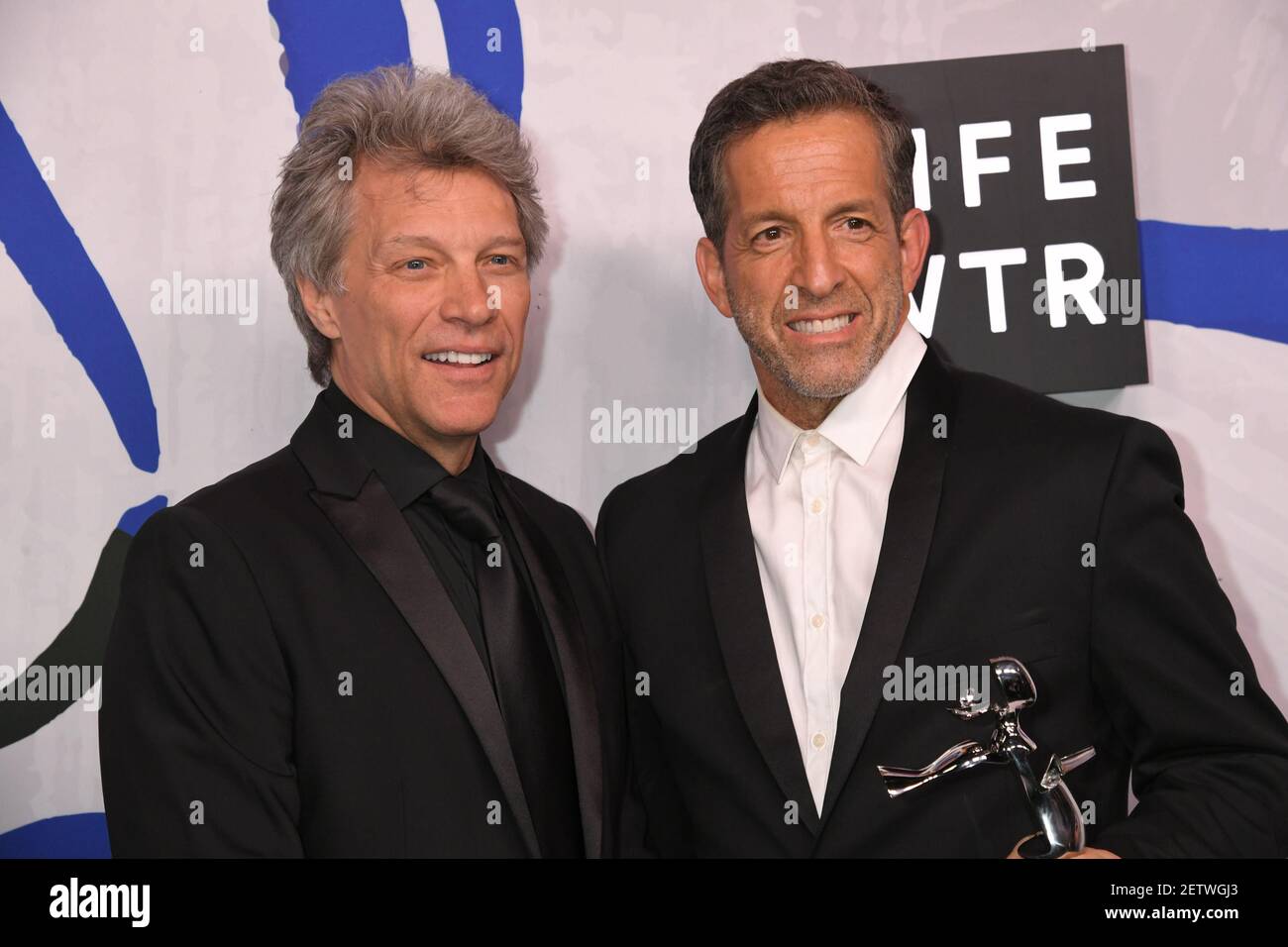 Jon Bon Jovi and Kenneth Cole at the press room for the 2017 CFDA Awards Hosted by Swarovski ...