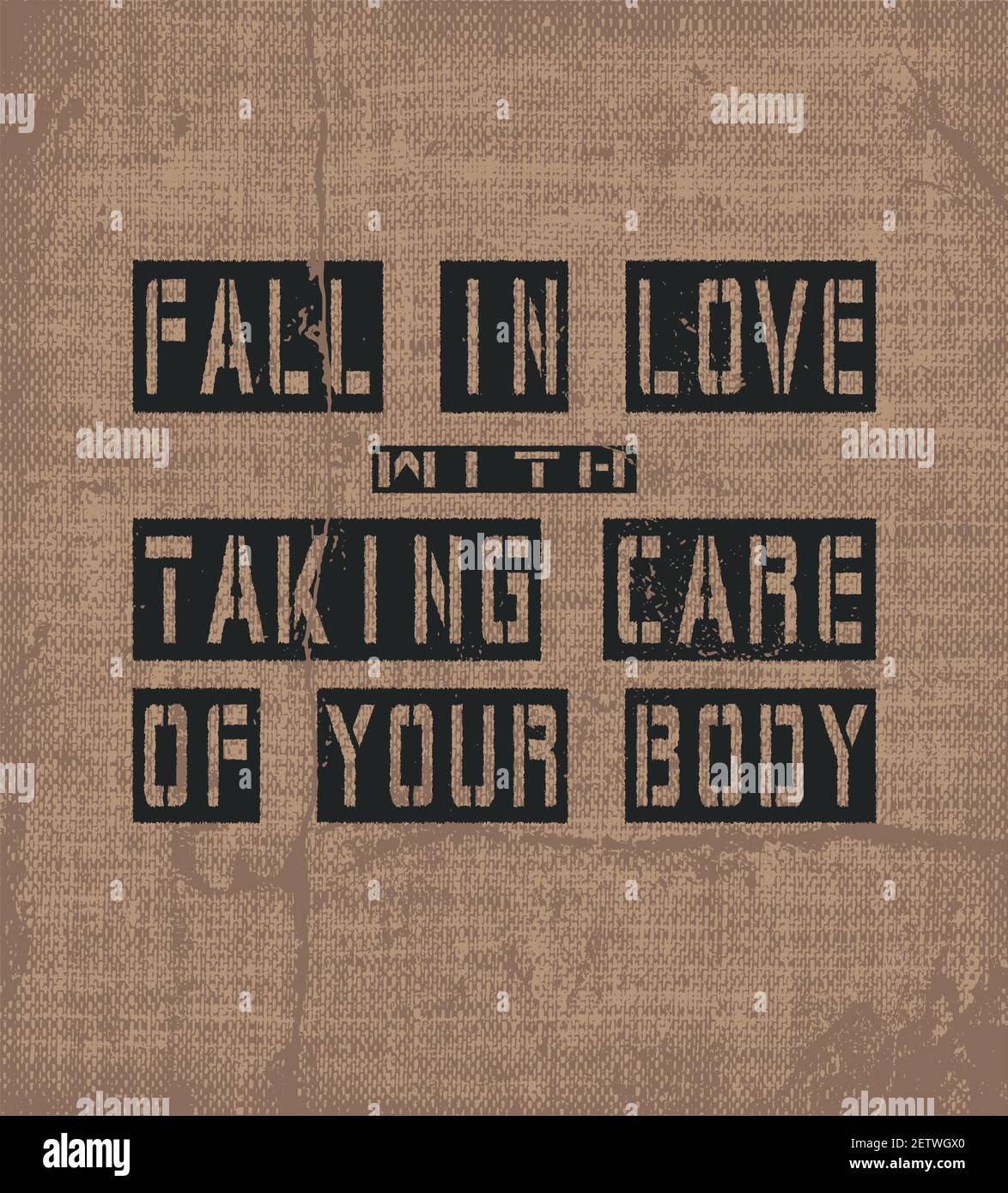 Work care abstract poster Stock Vector Images - Alamy