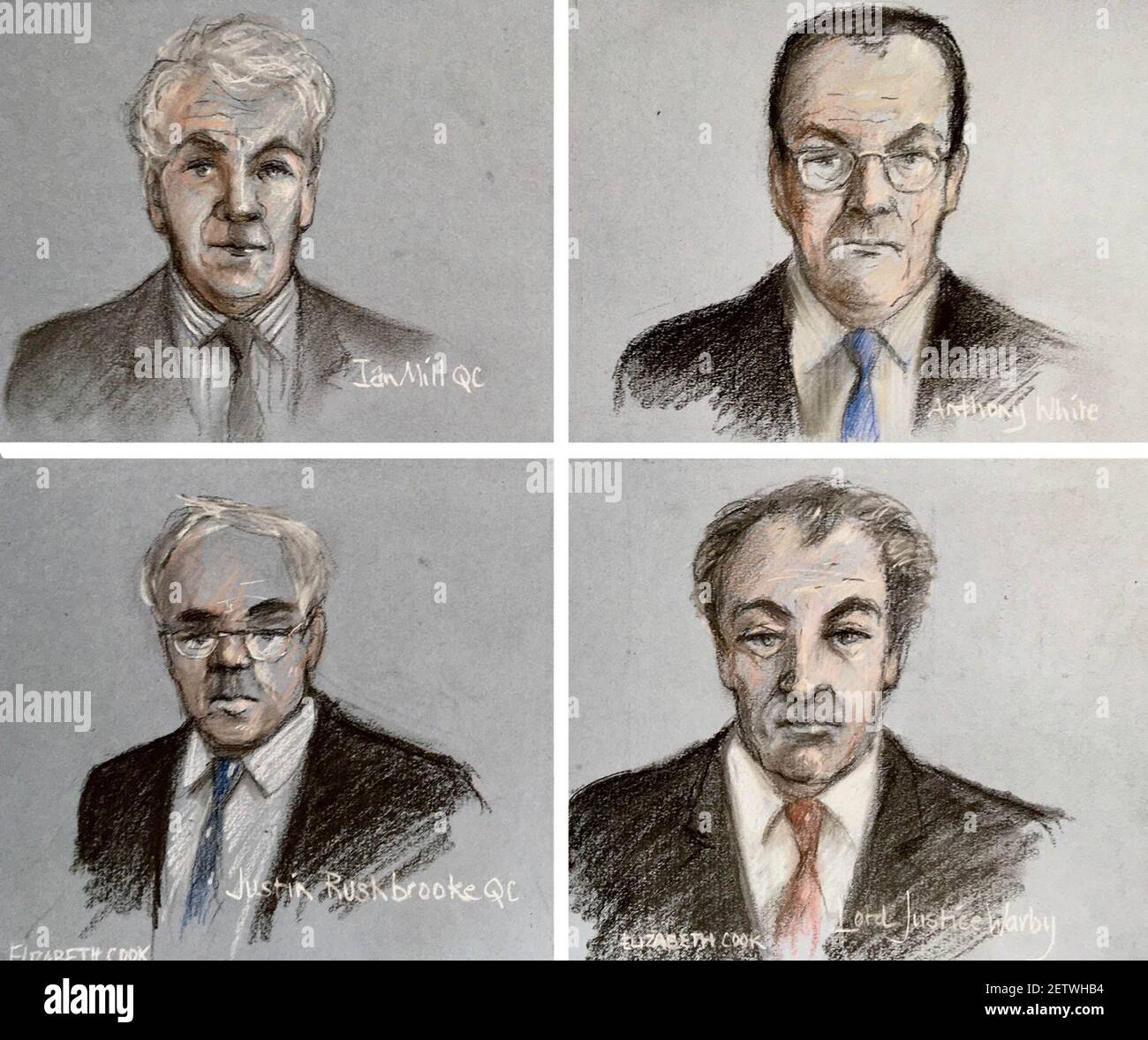 Court artist elizabeth cook ian hi-res stock photography and images - Alamy