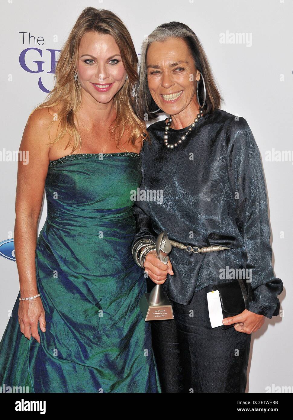 (L-R) Lara Logan and Ingrid Formanek arrives at the 42nd Annual Gracie ...