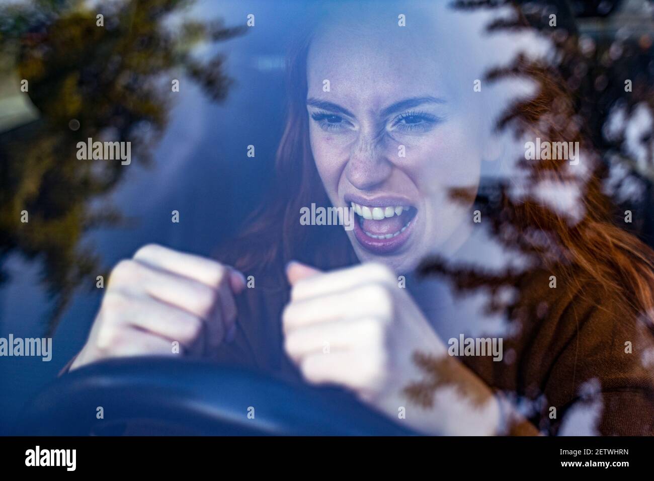 Angry Driver Car Window High Resolution Stock Photography and Images ...
