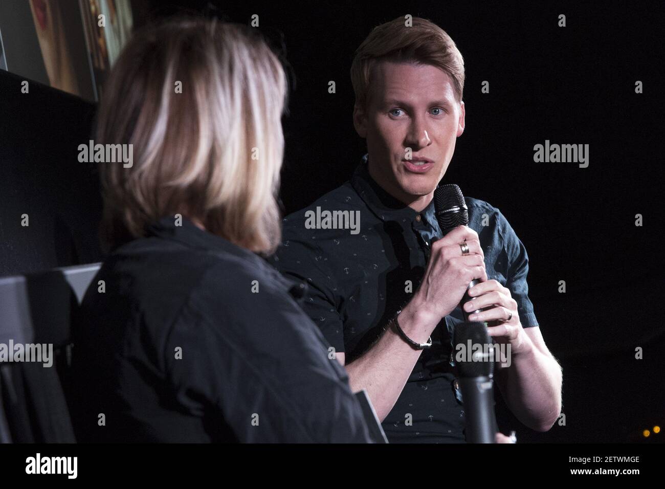 Academy Award winning screenwriter Dustin Lance Black and NBC4 anchor ...
