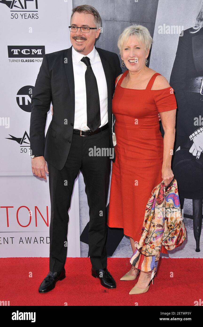 (L-R) Vince Gilligan and Holly Rice arrives at AFI's 45th Life ...