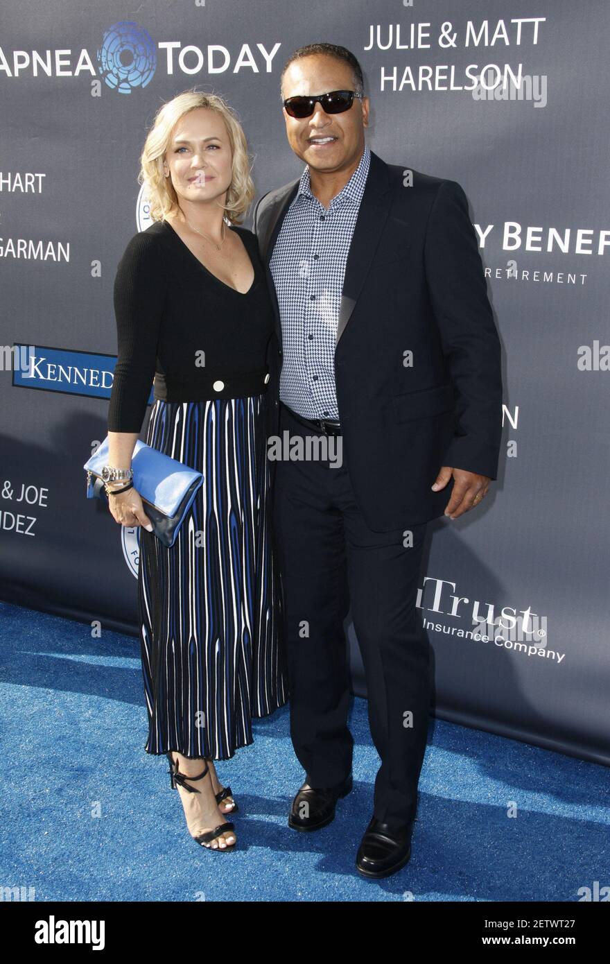 Baseball Manager Dave Roberts and Tricia Roberts attend Los Angeles ...