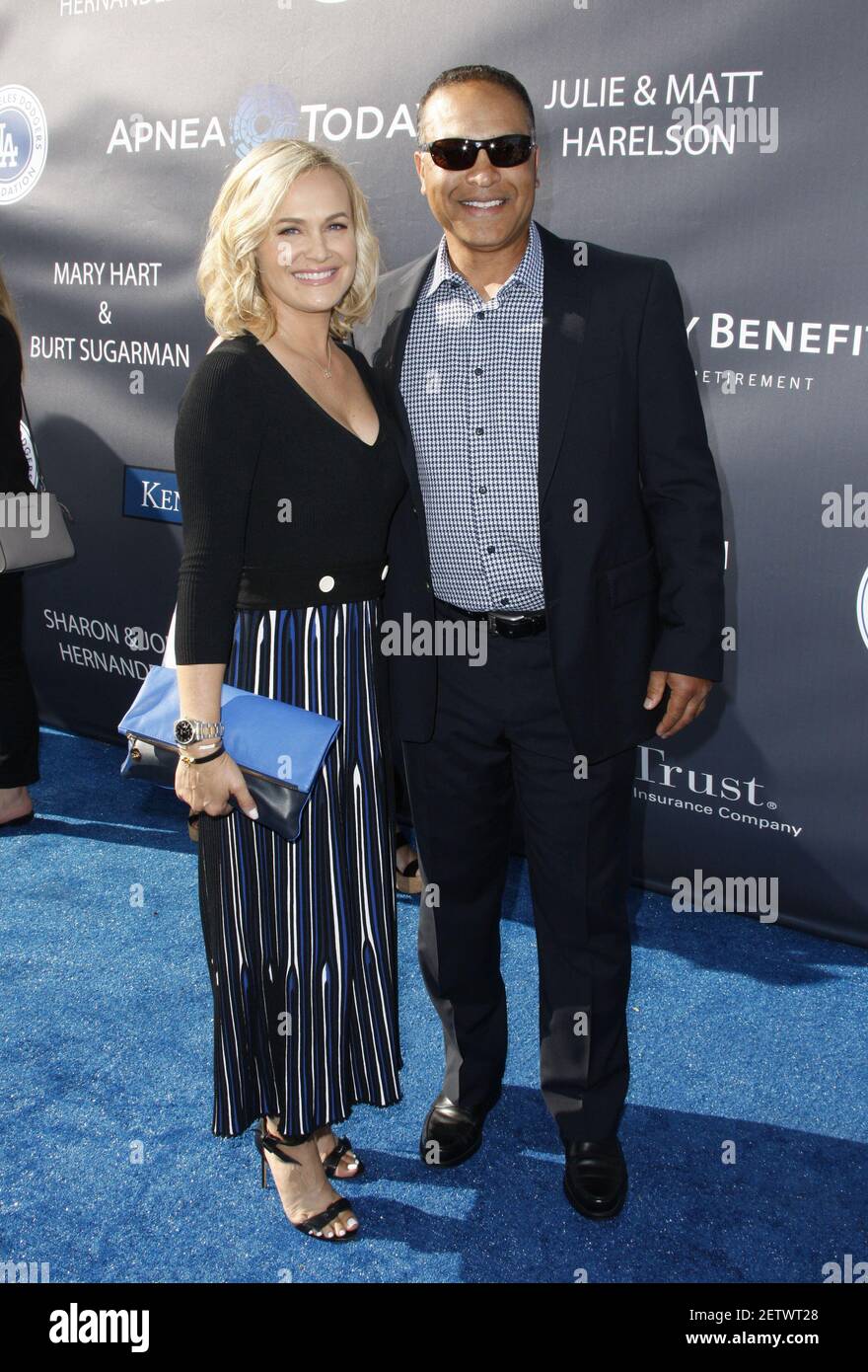 Baseball Manager Dave Roberts and Tricia Roberts attend Los Angeles ...