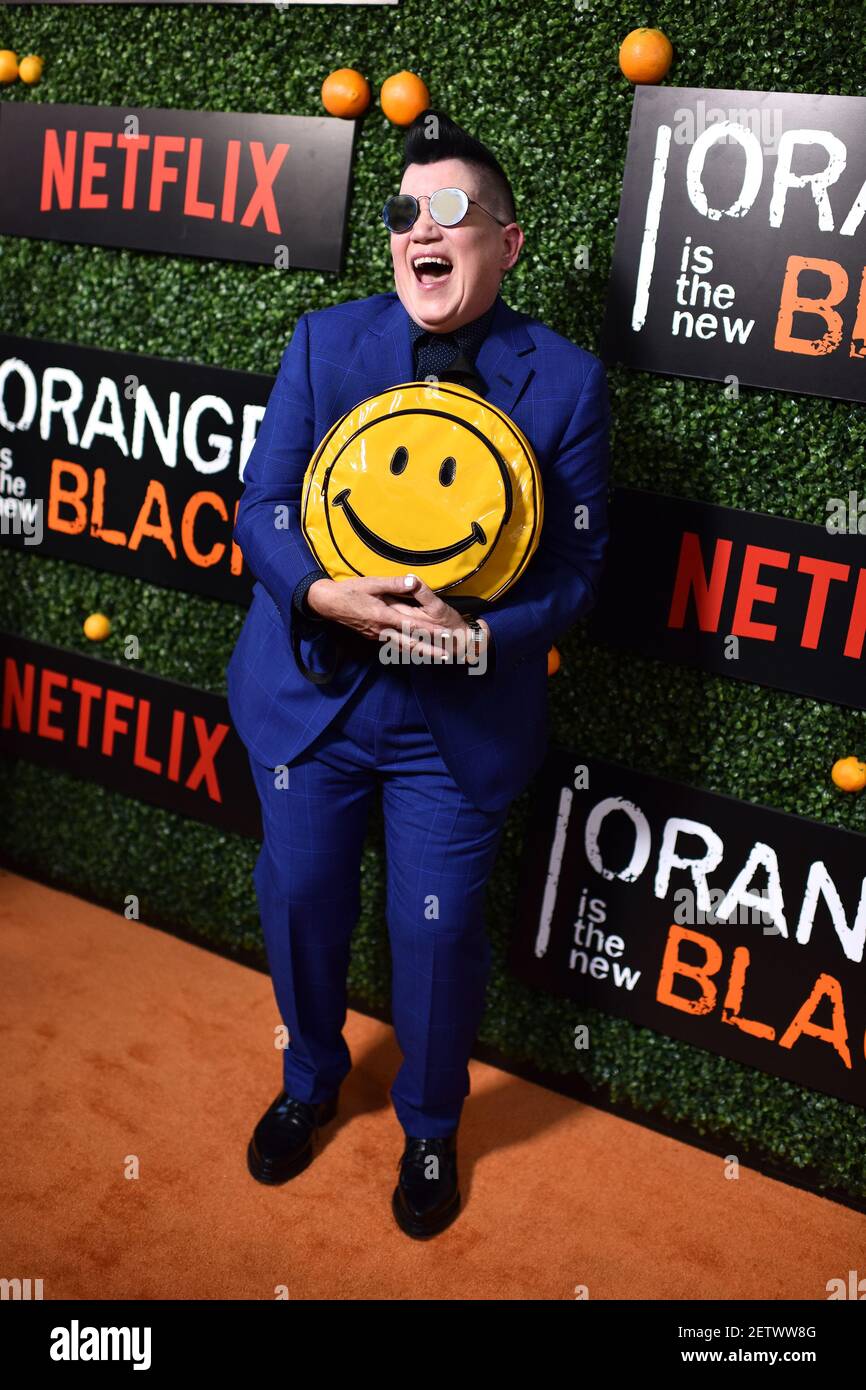Actress Lea DeLaria attends the 'Orange Is The New Black' Season Five ...