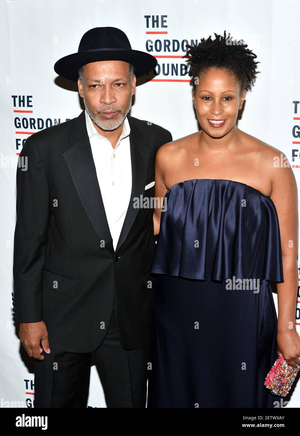L=R: Artist Radcliffe Bailey and Leslie Parks attend the Gordon Parks ...