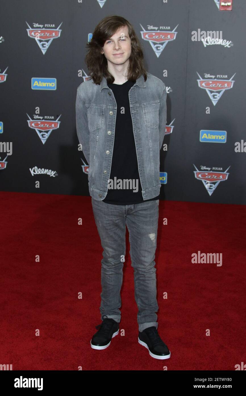 Actor Chandler Riggs at the World Premiere Of Disney-Pixar's "Cars 3 ...
