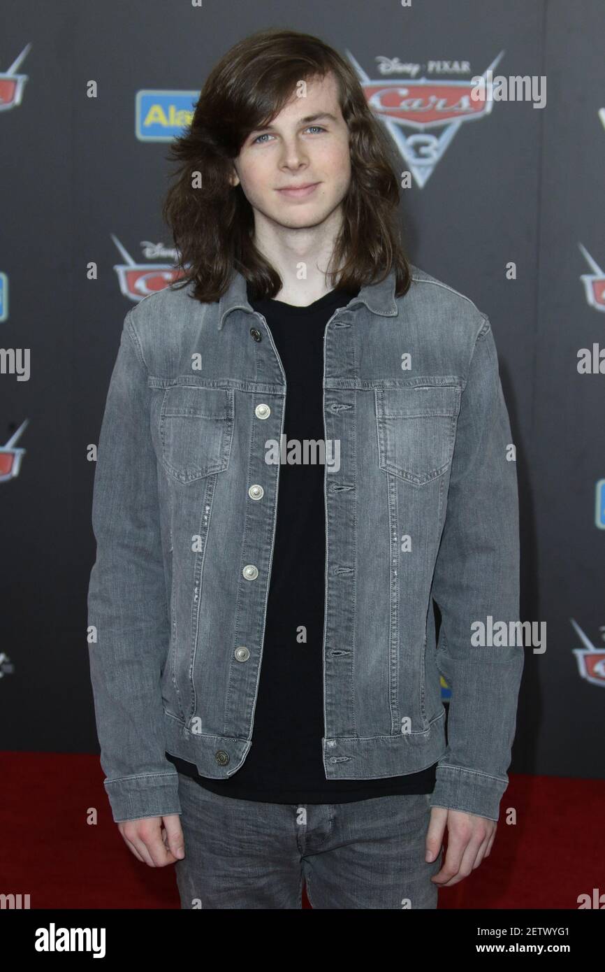 Actor Chandler Riggs at the World Premiere Of Disney-Pixar's "Cars 3 ...