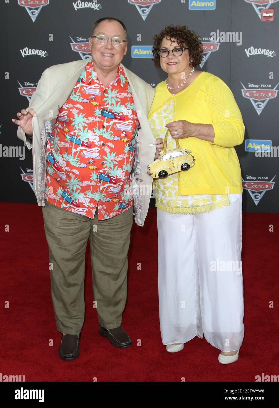 Chief Creative Office of Pixar John Lasseter (L) and Nancy Lasseter at ...