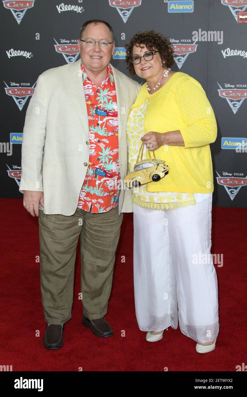 Chief Creative Office of Pixar John Lasseter (L) and Nancy Lasseter at ...