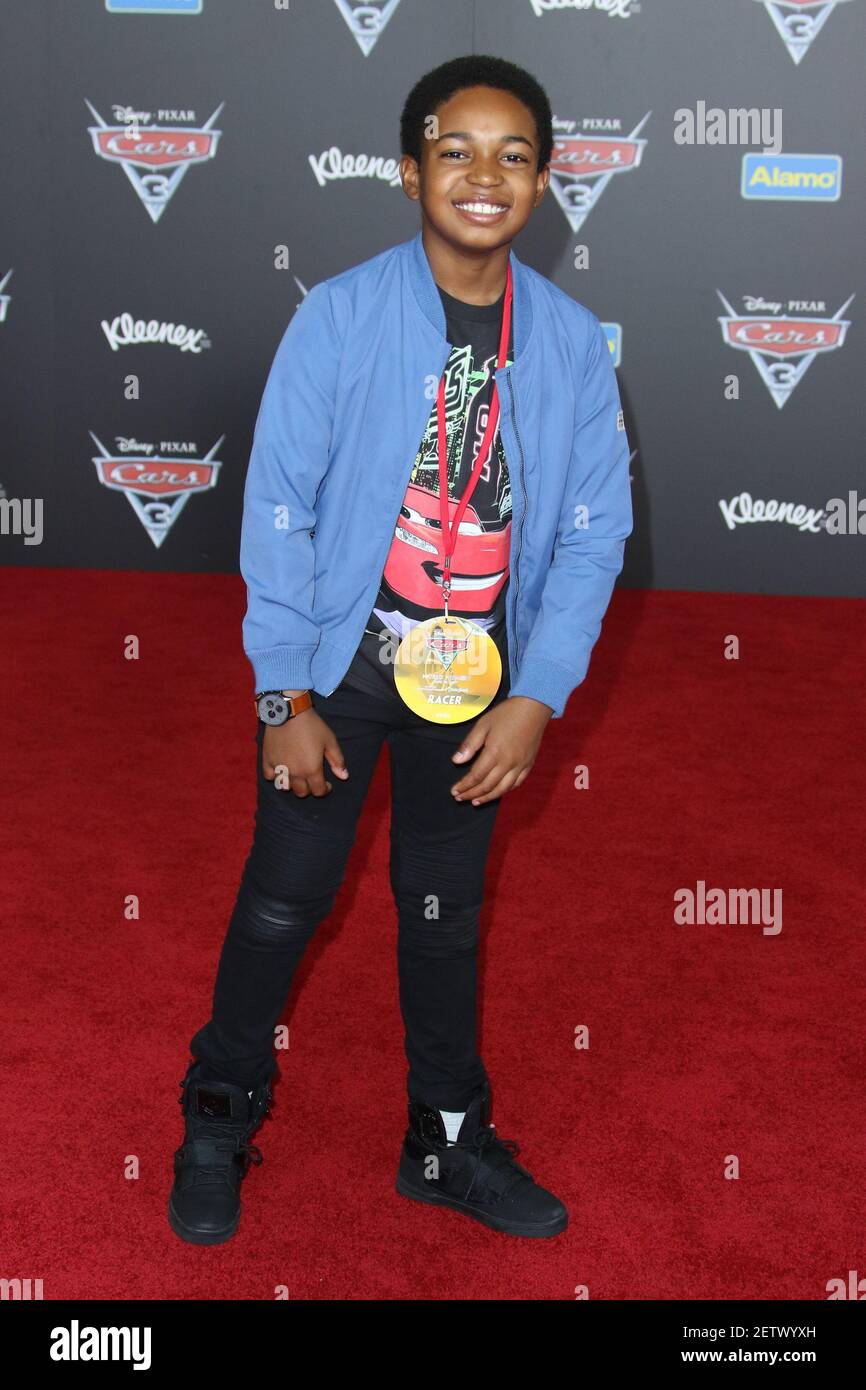 Actor Issac Ryan Brown at the World Premiere Of Disney-Pixar's "Cars 3" held at the Anaheim ...