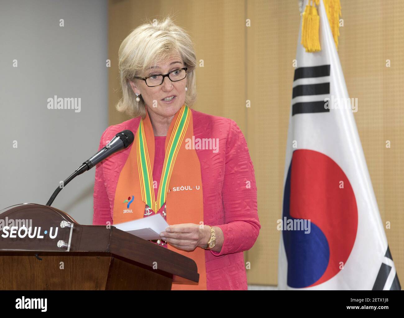 12 June 2017 Seoul South Korea Belgium Princess Astrid Speaks