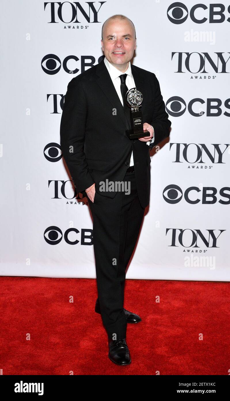 J. T. Rogers, author of Oslo, winner, Best Play, in the media room at ...