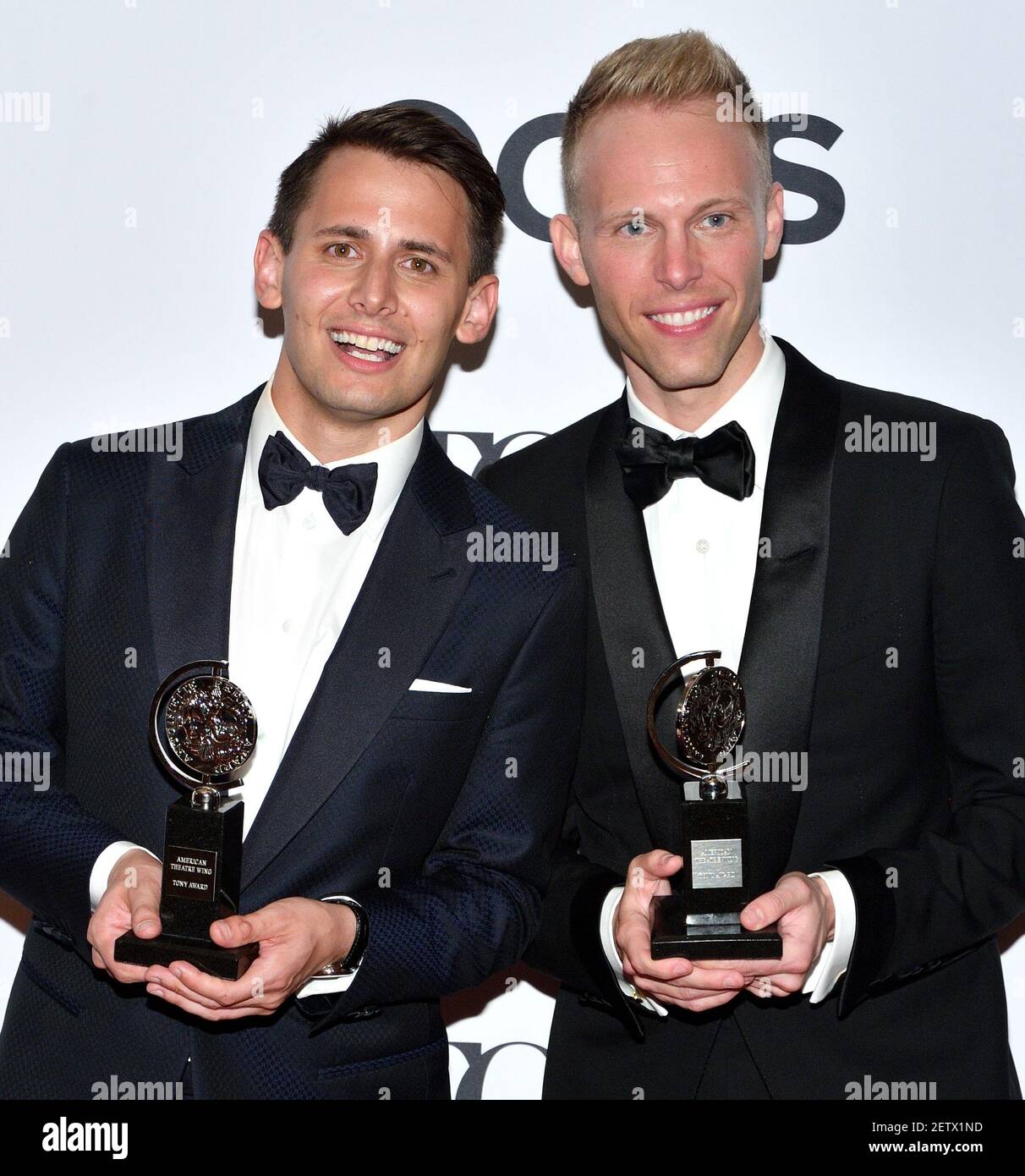 L-R: Benj Pasek and Justin Paul, winners, Best Original Score Written ...