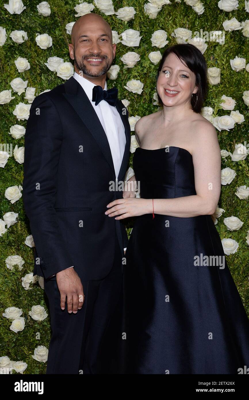 Keegan-Michael Key and Elisa Pugliese attend the 71st Annual Tony ...