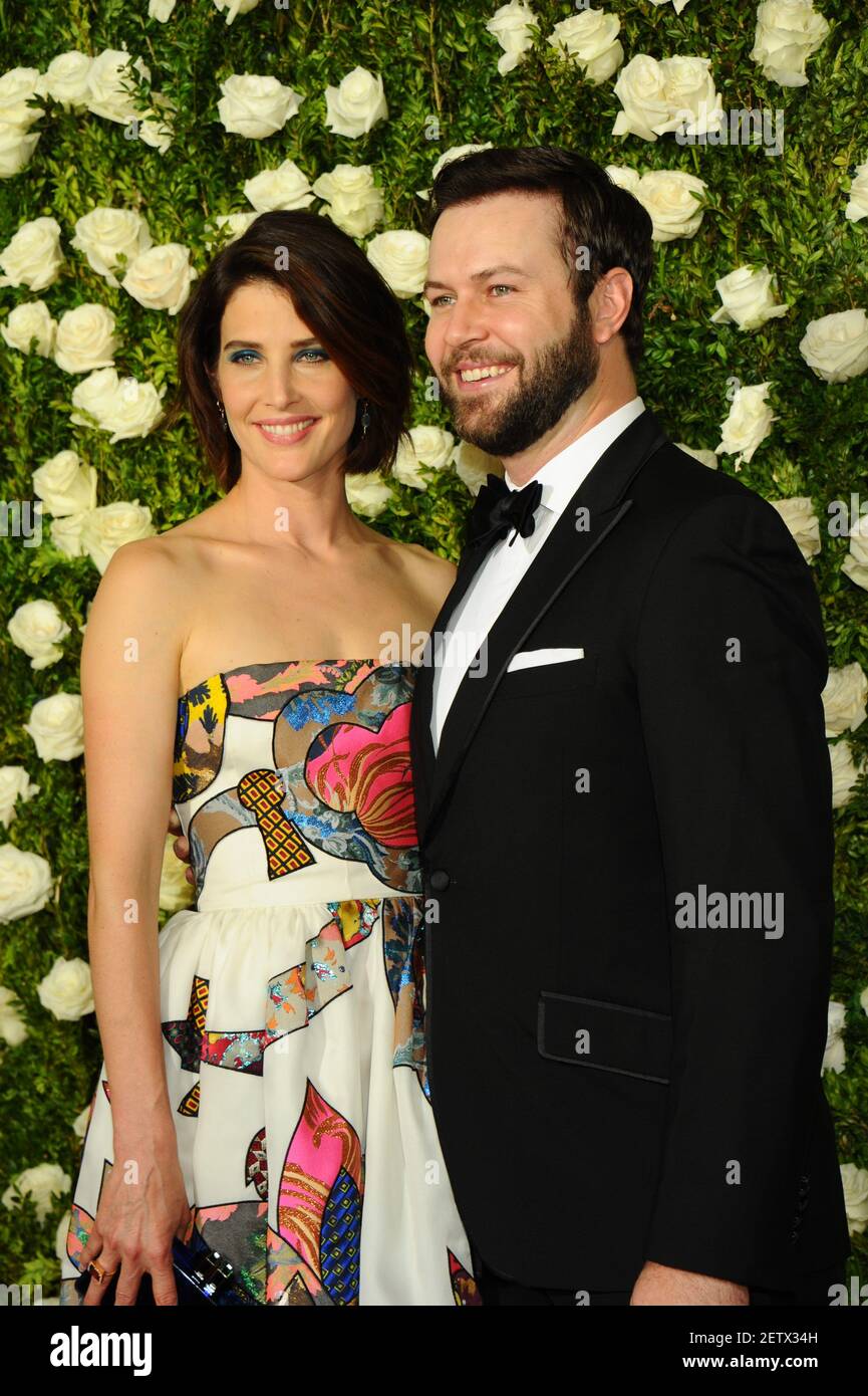 Cobie Smulders, Taran Killam attends the 2017 Tony Awards, held at ...
