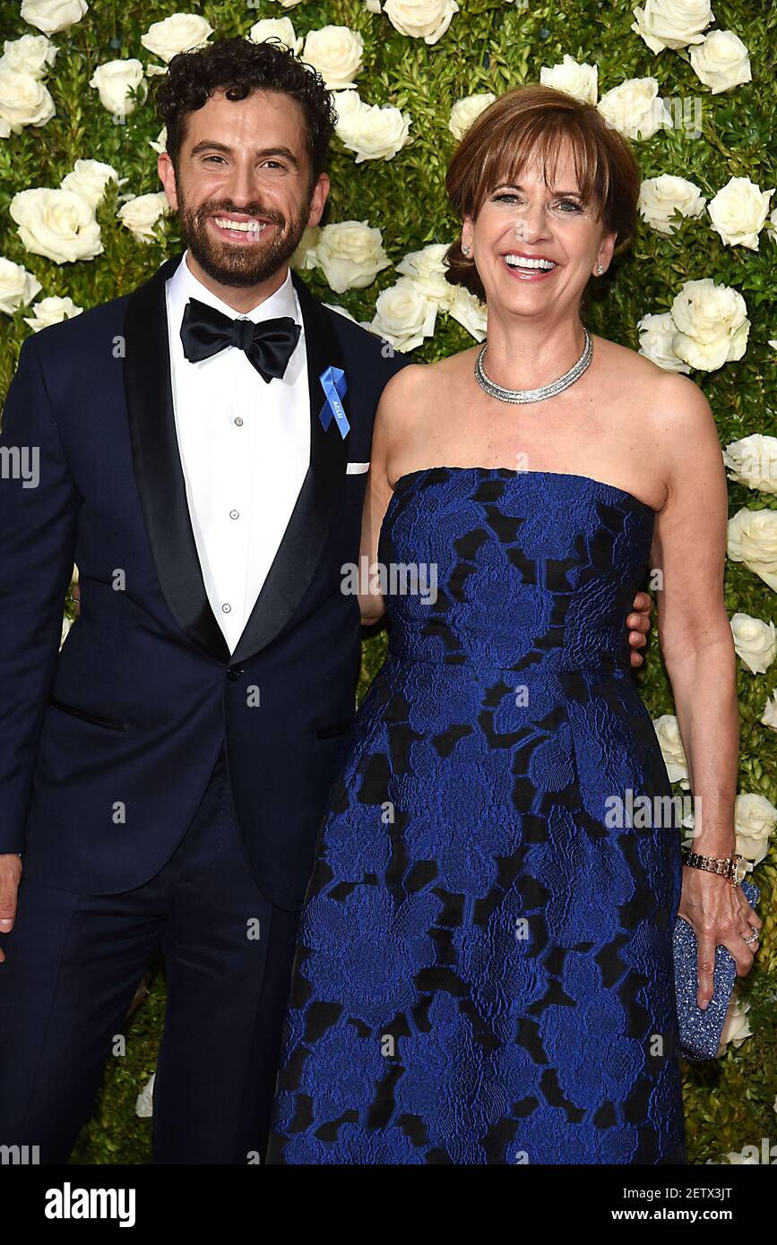 Brandon Uranowitz and mom attends the 71st Annual Tony Awards on June ...