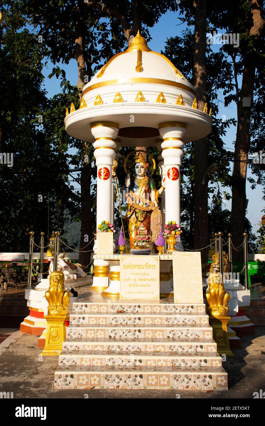 Angel deity god and buddha statue of Wat Phra That Doi Kham Temple for ...