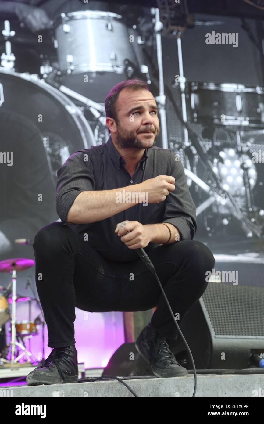 Sam Herring performs with Future Islands at the Bonnaroo Music Festival ...