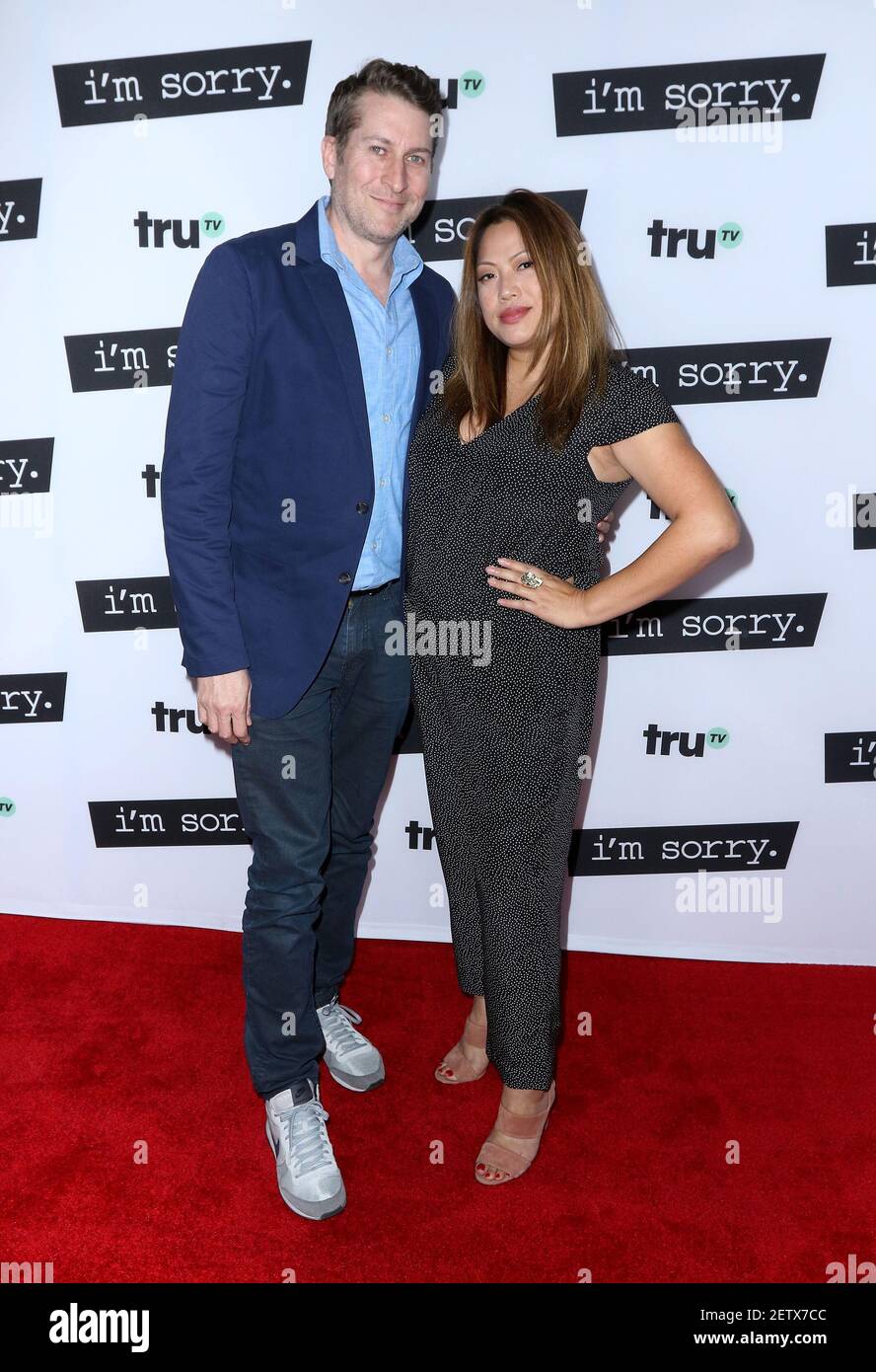 Writer Scott Aukerman and wife/actress Kulap Vilaysack at the Premiere ...