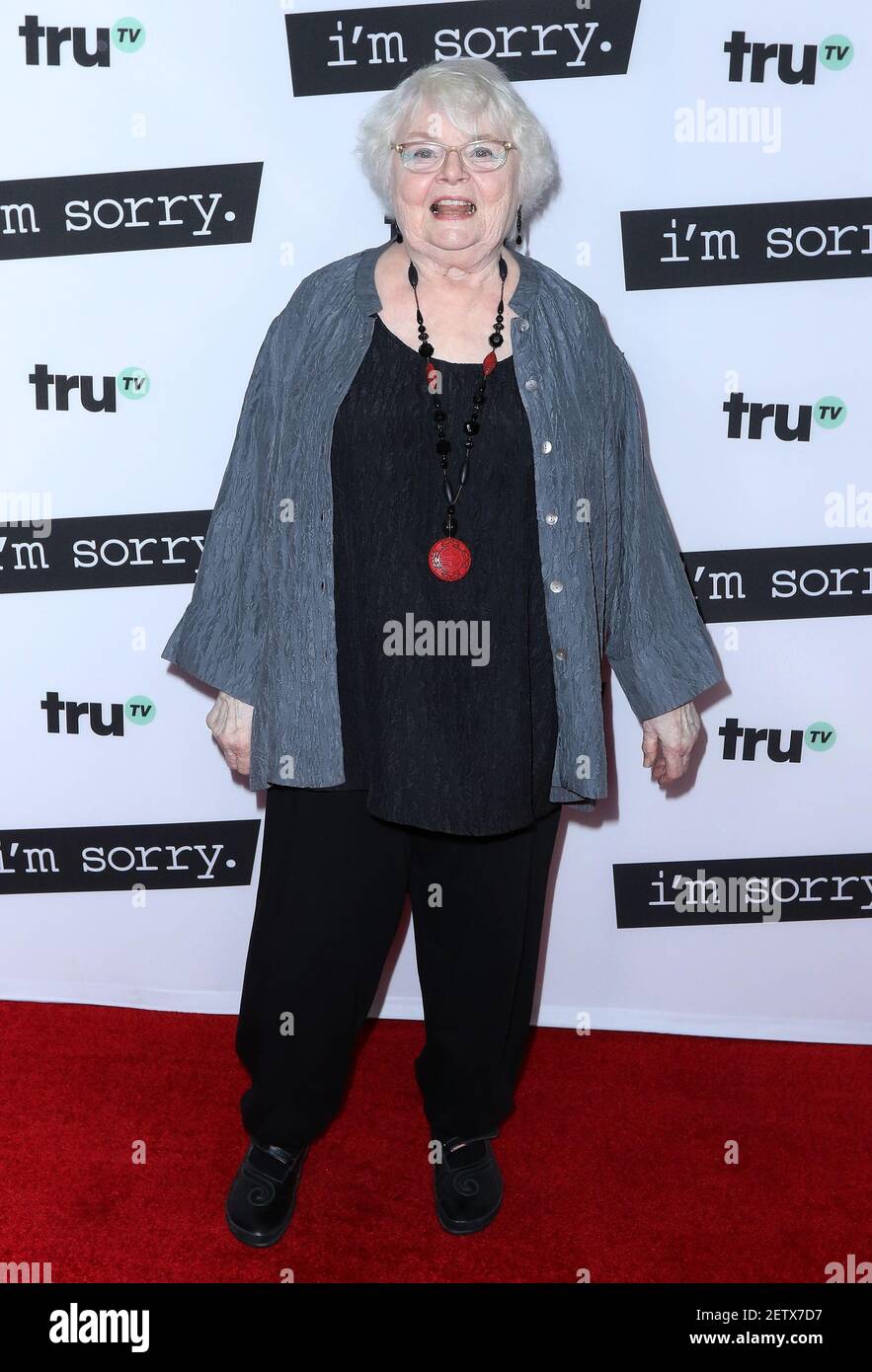 Actress June Squibb at the Premiere Of truTV's "I'm Sorry" held at the ...