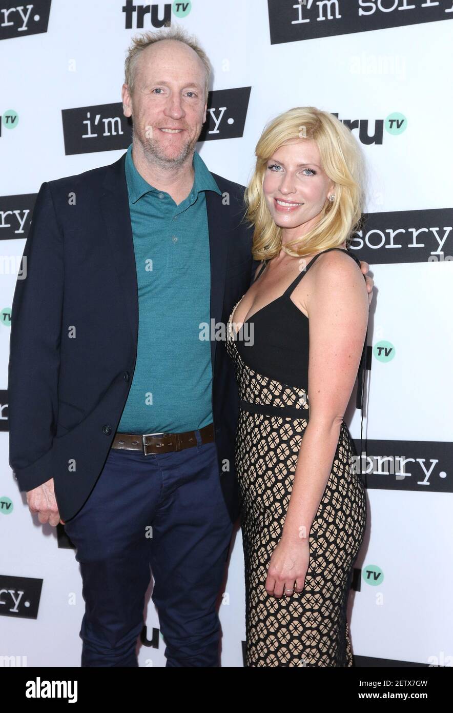 Actor Matt Walsh and wife/actress Morgan Walsh at the Premiere Of truTV ...