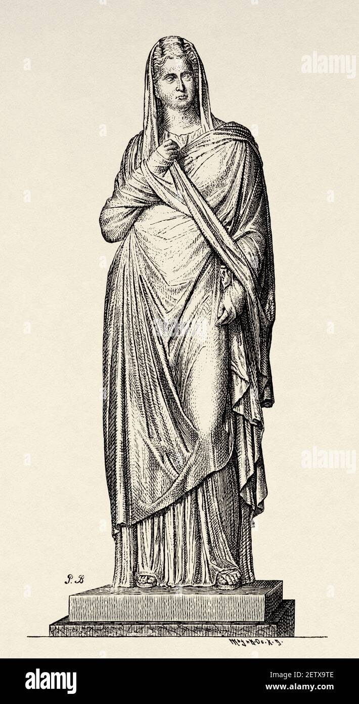 Roman civilization. Roman matron, Ancient roman empire. Italy, Europe ...
