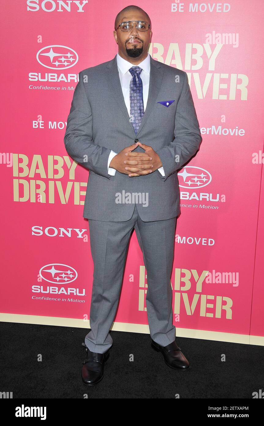 R. Marcos Taylor arrives at the "Baby Driver" Los Angeles Premiere held ...